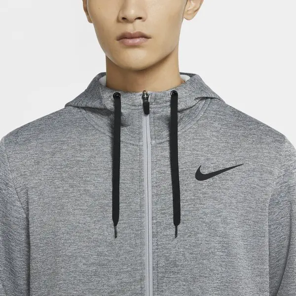 Nike Therma Training Fleece Lined Hooded Jacket - Grey