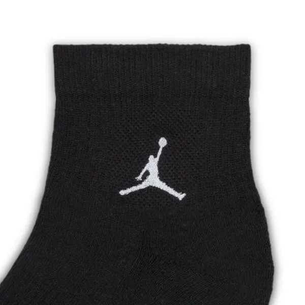 JORDAN Jumpman Ankle Socks 3 Pack - Black