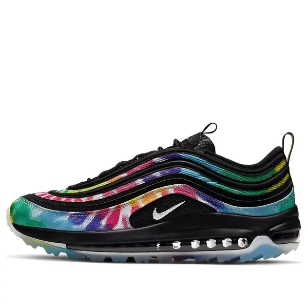 Nike Max 97 Golf "tie-dye Alternate" Sneakers - Black/blue/red