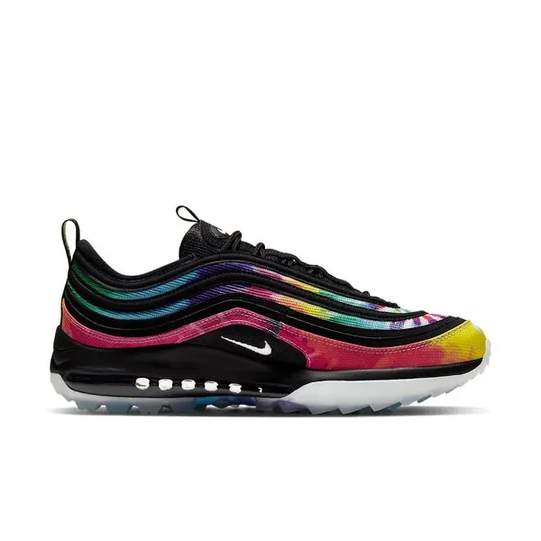 Nike Max 97 Golf "tie-dye Alternate" Sneakers - Black/blue/red
