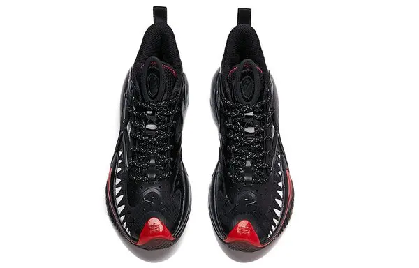 ANTA X Mravel Shock Wave 3 "venom" Sneakers - Black/red