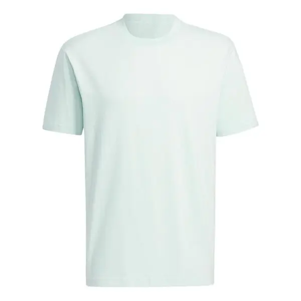 Adidas Neo Solid Color Round Neck Sports Short Sleeve Dotted Green T-shirt - Default Color