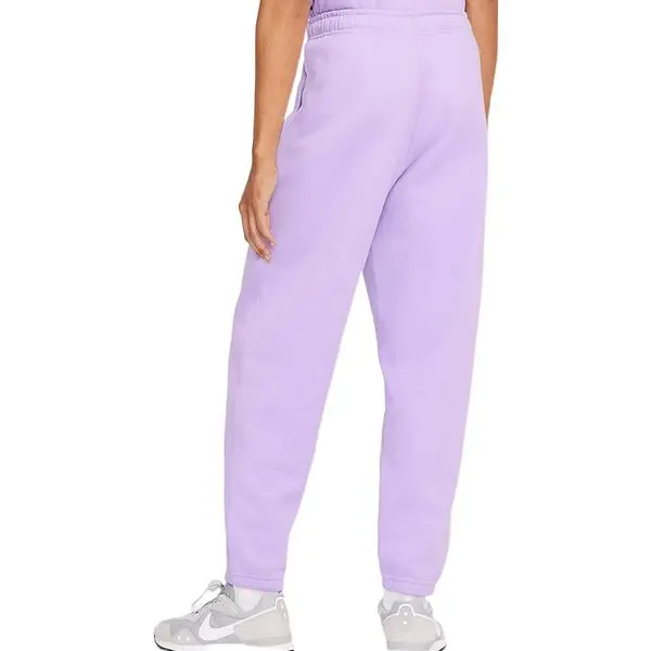 Nike Small Logo Embroidered Casual Sports Bundle Feet Long Pants/trousers Purple