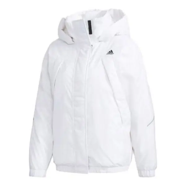 Adidas Down Field Jacket With Hood - White