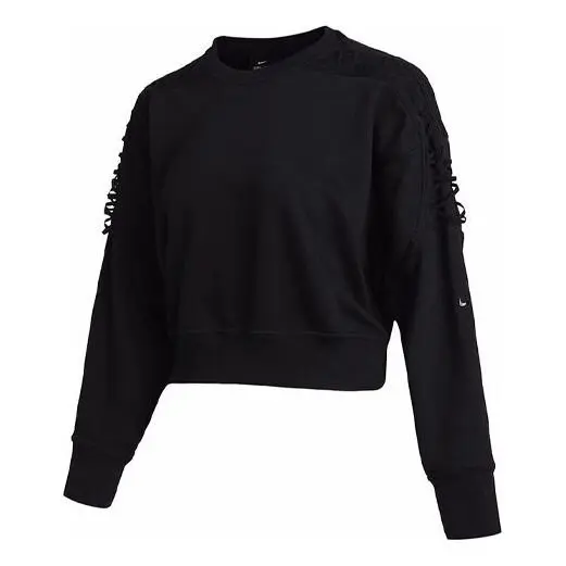 Nike Black Knit Training Hoodie - Default Color