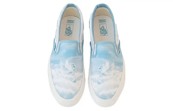 VANS Kith X Vault Og Classic Slip-on Lx 'clouds - White/blue