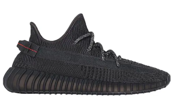Adidas Yeezy Boost 350 V2 Athletic Sneakers - Black/black