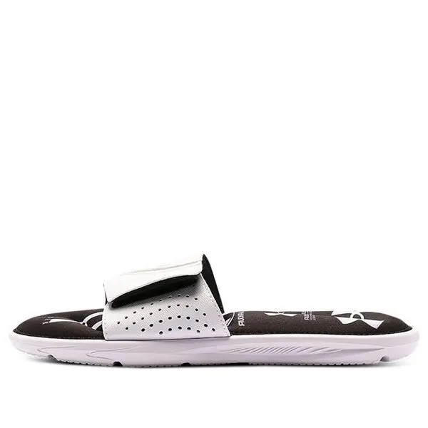 Under Armour Ignite 6 Graphic Strap Slide - Black/white