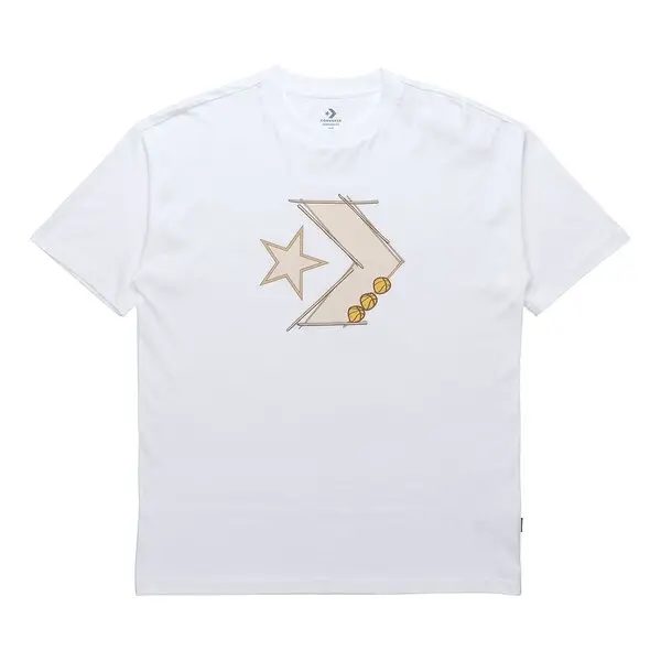 CONVERSE Short Sleeve Tee With Graphic Print - White