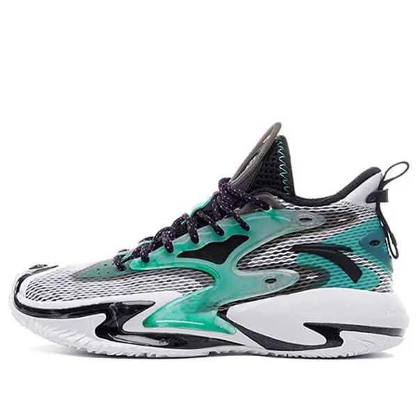 ANTA Shock The Game 5 Shoes 'crazy Tide - Back/white/green