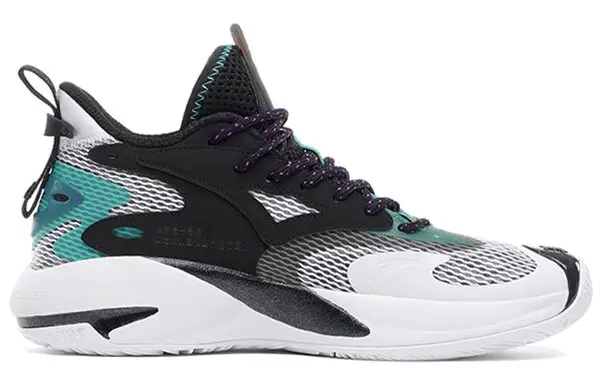 ANTA Shock The Game 5 Shoes 'crazy Tide - Back/white/green