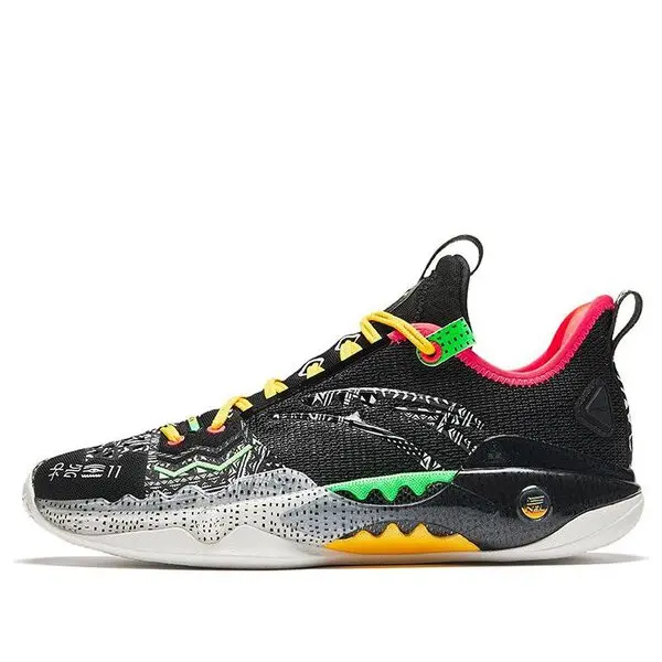 ANTA Shock Wave 5 Pro Sneakers - Black/green