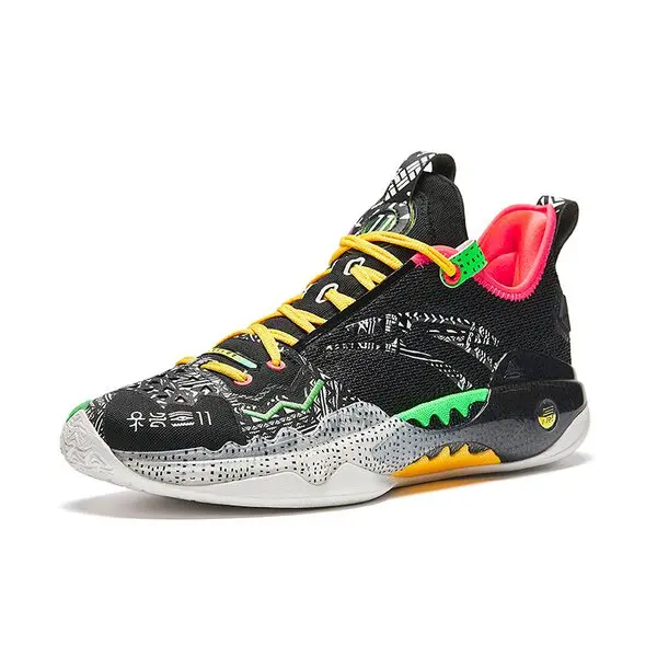 ANTA Shock Wave 5 Pro Sneakers - Black/green