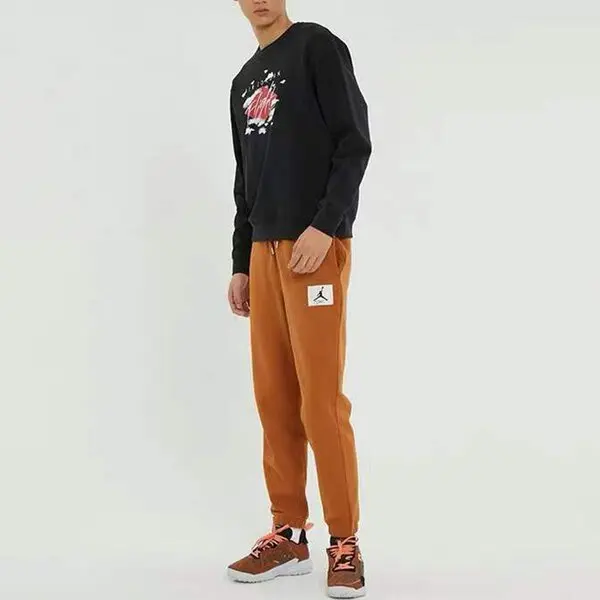 Nike Ss22 Solid Color Sports Pants/trousers/joggers Khaki