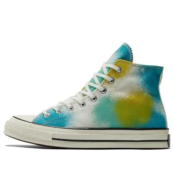 CONVERSE Chuck 70 High Top "spray Paint" Sneakers - White/blue