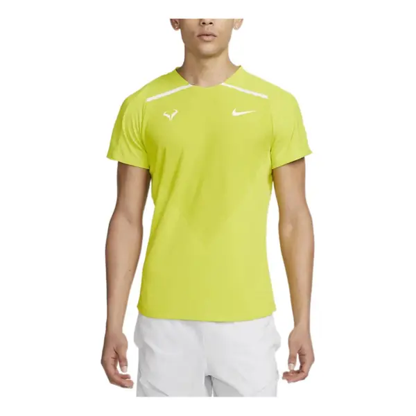 Nike Court Dri-fit Adv Rafa T-shirt 'bright Cactus - Bright Cactus/white