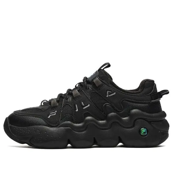 FILA Panini We Velour Retro Basketball Shoes - Black