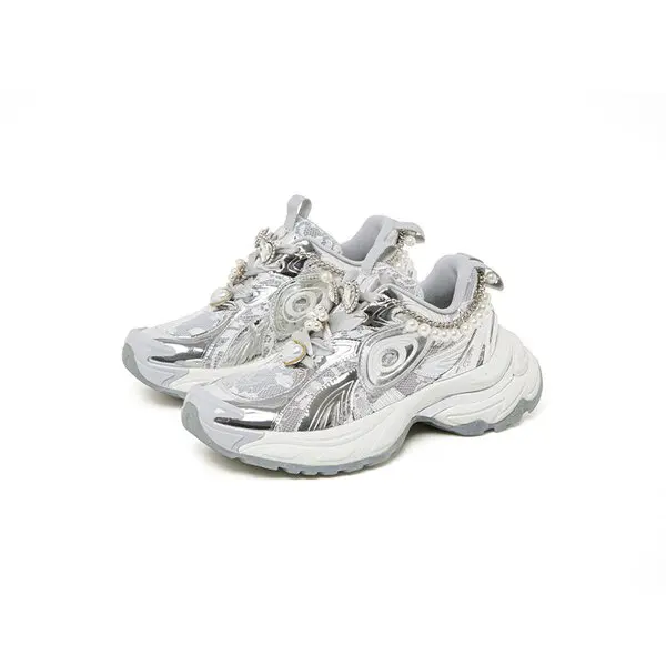 OLD ORDER Turbo Gt Pearl Embellished Lace-up Sneakers