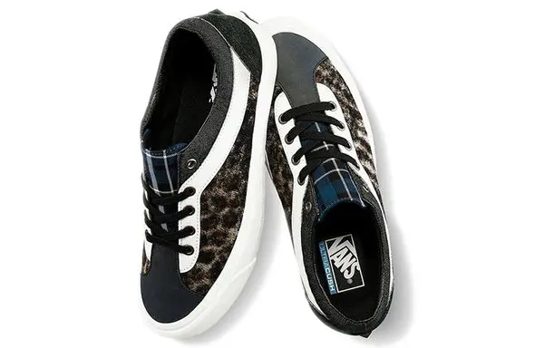 VANS Bold Ni Leopard Print Sneakers - Black/gray