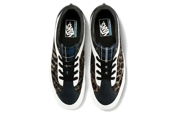 VANS Bold Ni Leopard Print Sneakers - Black/gray