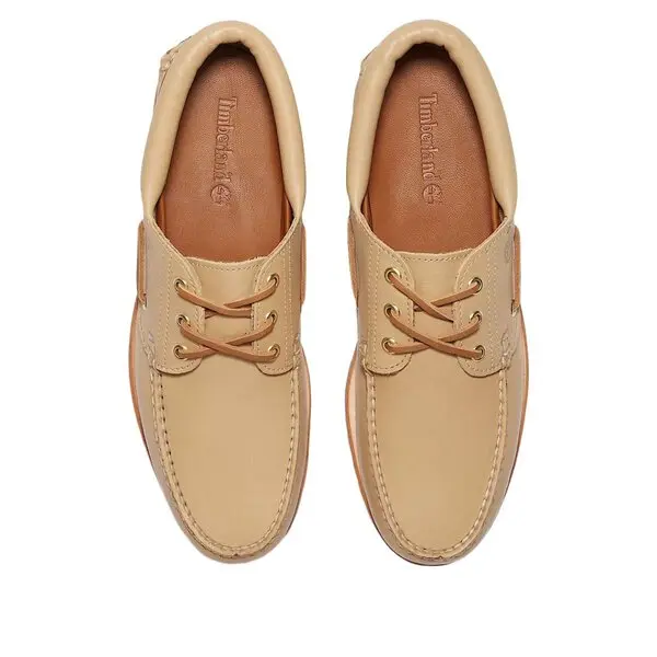 Timberland Authentic 3-eye Lug Handsewn Boat Shoes - Beige
