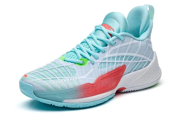 ANTA Light Crazy 3 Athletic Sneakers - Blue/white/red