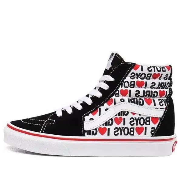 VANS Sk8-hi "i Heart" High Top Sneakers - Black