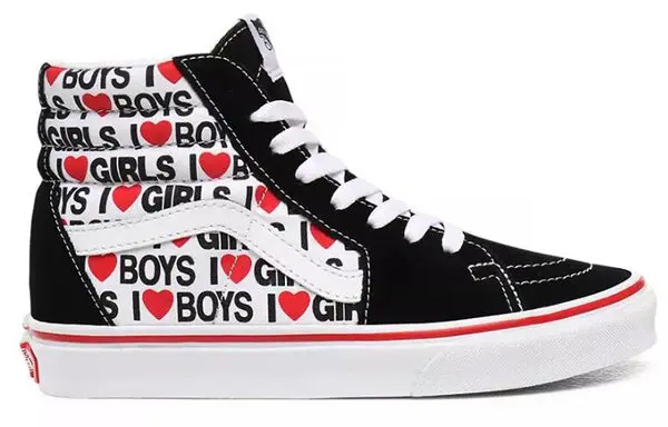 VANS Sk8-hi "i Heart" High Top Sneakers