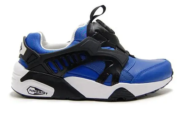 PUMA Disc Blaze Leather Running Sneakers - Blue/white