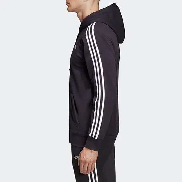 Adidas Knit Zipper Jacket With Logo And Sporty Stripes