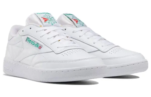 REEBOK Club C 85 Low Top Sneakers - White/green