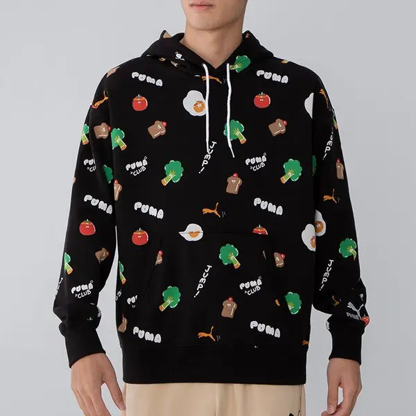PUMA Graphic Print Pullover Hoodie