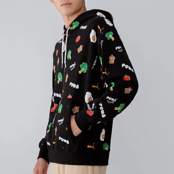 PUMA Graphic Print Pullover Hoodie
