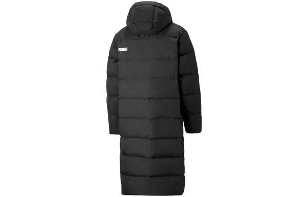 PUMA Hooded Down Coat Jacket - Black