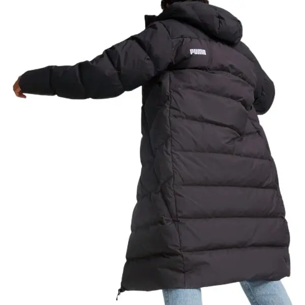 PUMA Hooded Down Coat Jacket - Black