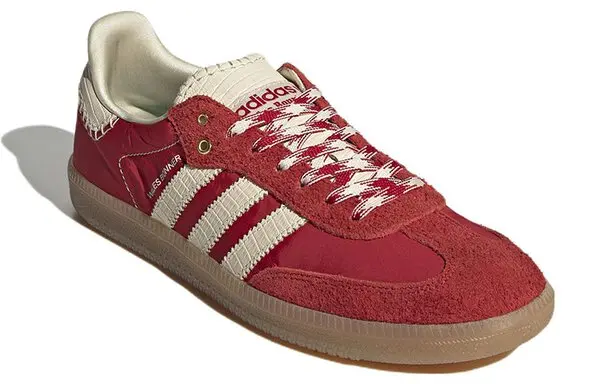 Adidas X Wales Bonner Samba Low Top Sneakers - Red/white