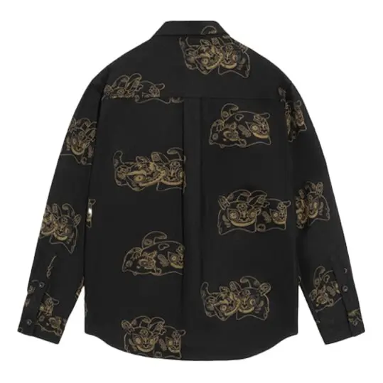 LI-NING Gold Series Totem Print Loose Jacket