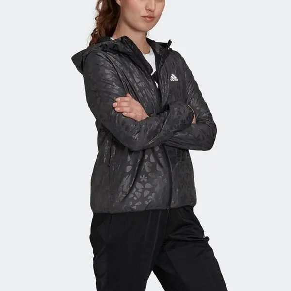 Adidas Logo Embossed Hooded Jacket
