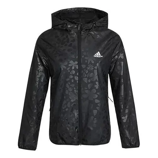 Adidas Logo Embossed Hooded Jacket - Default Color