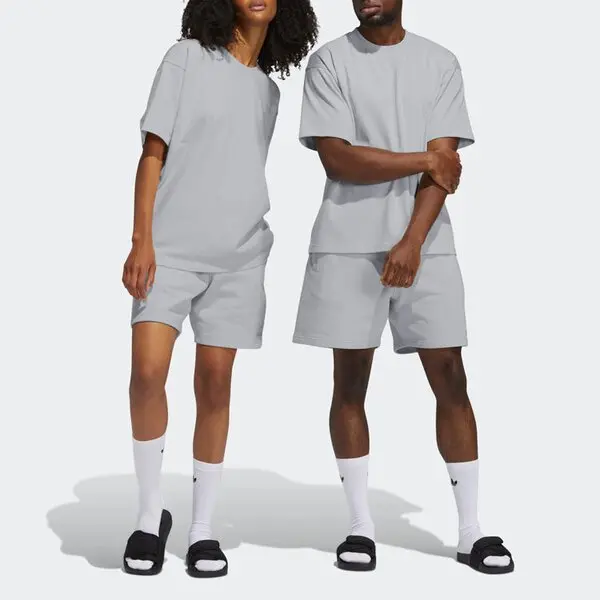 Adidas Originals X Fidong Solid Color Sports Casual Shorts - Light Grey