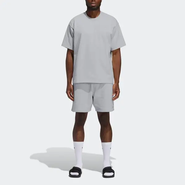 Adidas Originals X Fidong Solid Color Sports Casual Shorts - Light Grey