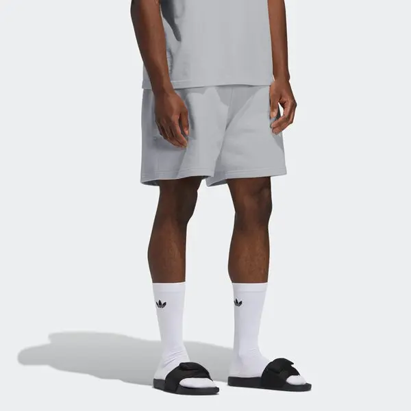 Adidas Originals X Fidong Solid Color Sports Casual Shorts - Light Grey
