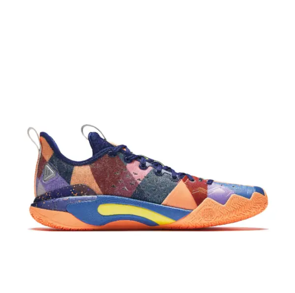 ANTA Shock Wave 5 Pro Canvas Sneakers - Blue/orange