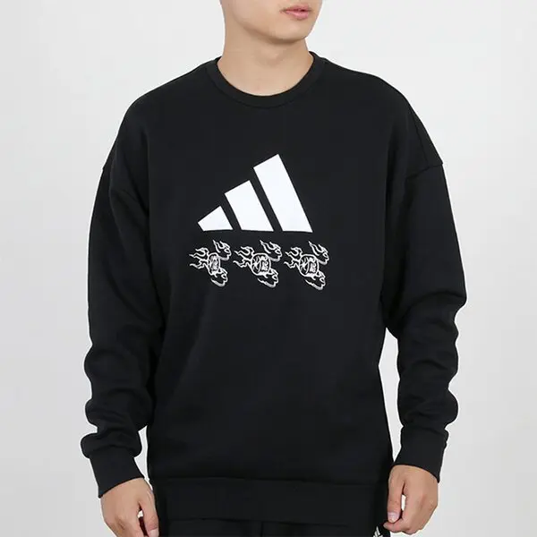 Adidas Essential Logo Appliqué Sweatshirt