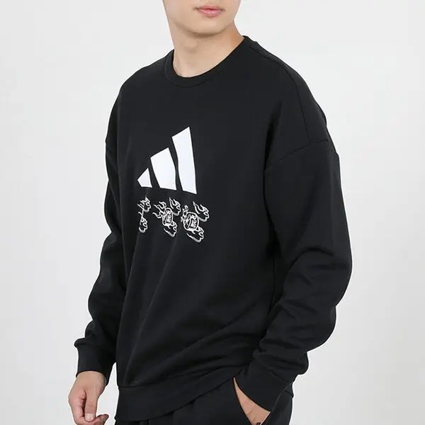 Adidas Essential Logo Appliqué Sweatshirt