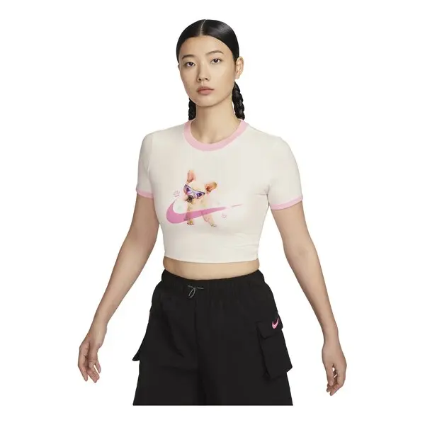 Nike Slim Cropped T-shirt - Sail