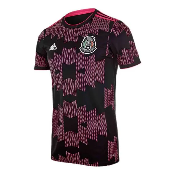 Adidas National Team Home Fan Edition Short Sleeve Soccer Jersey - Black