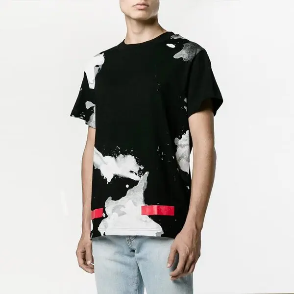 Off-White Splash Ink Short Sleeve - Black