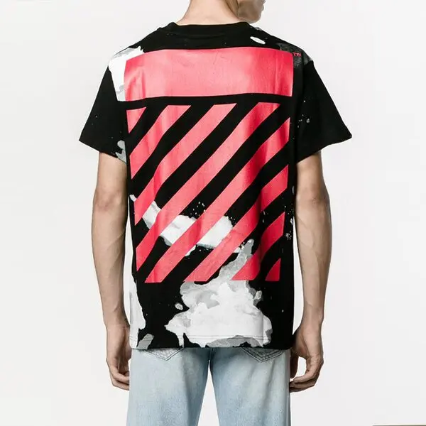 Off-White Splash Ink Short Sleeve - Black