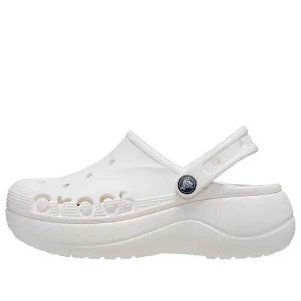 CROCS Classic Baya Platform Slide - White
